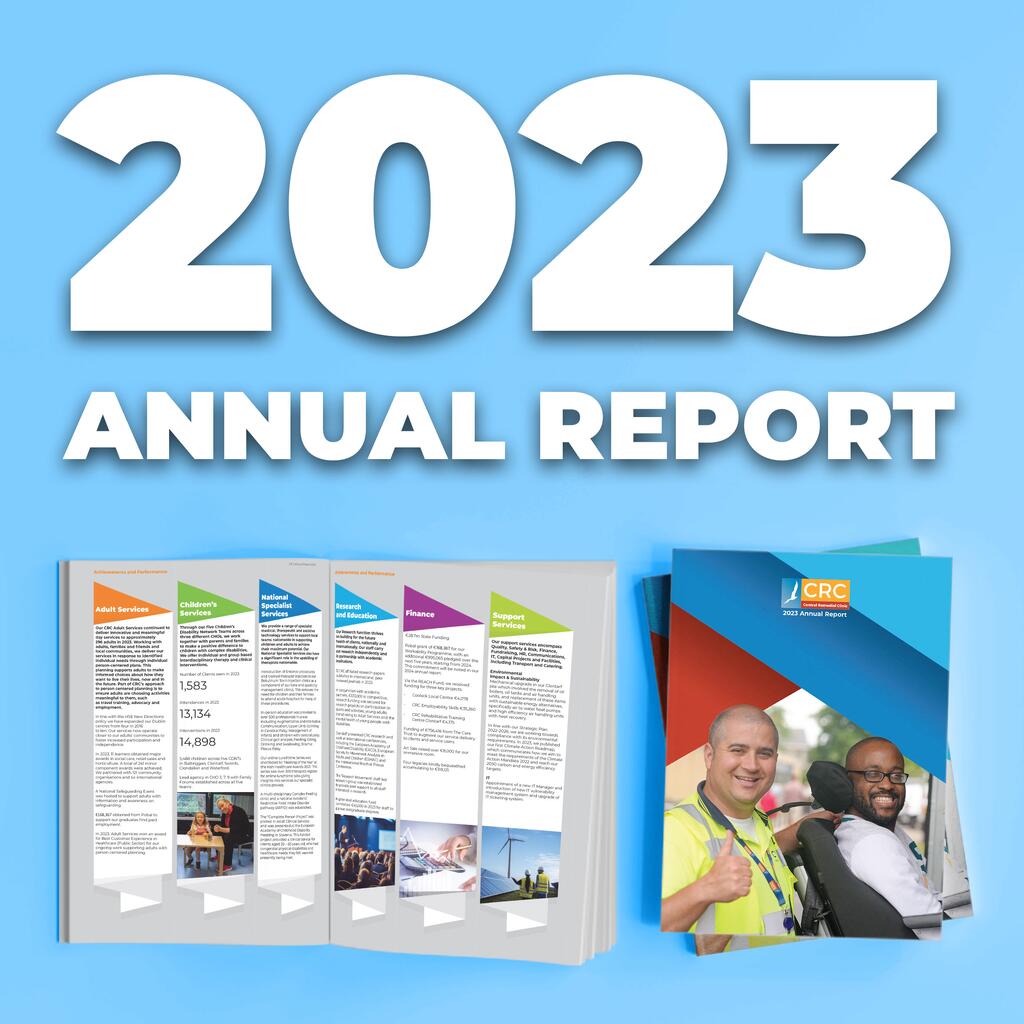 The CRC 2023 Annual Report is now available to view! | Central Remedial Clinic